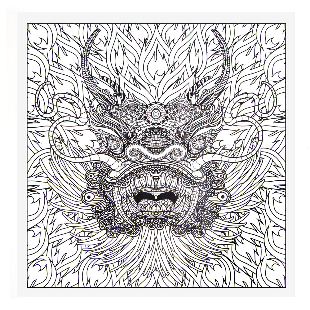 COLOR ME POSTER - Dragon