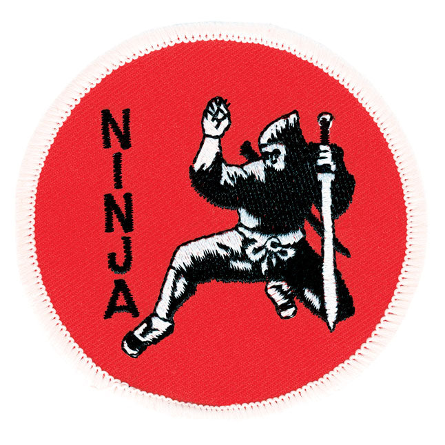 Patch - Ninja 4'' Black/White/Red Patch