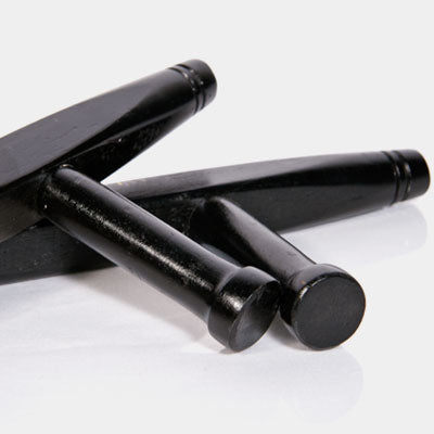 Wooden Weapon - Deluxe Black Okinawan Tonfa with Color Dragon